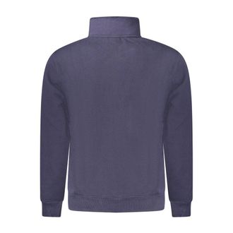 Napapijri Half-Zip Cotton Sweatshirt - Blue