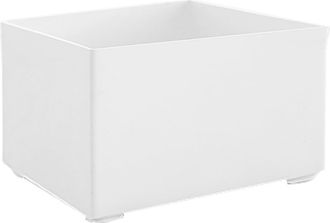 BESTONZON EPIGEIST Notizblockspender Kunststoff Wei&szlig; Mittlere Gr&ouml;&szlig;e Schreibtisch Organizer f&uuml;r B&uuml;ro und Schule Langlebiger Memohalter mit Glatten Kanten Memopap