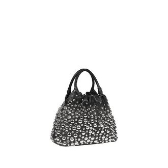 Jerome Dreyfuss Sac &agrave; main &agrave; perles en cuir