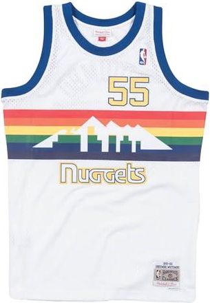 Mitchell & Ness Dikembe Mutombo Denver Nuggets Maillot Swingman pour homme Blanc 1991-92, Blanc., L