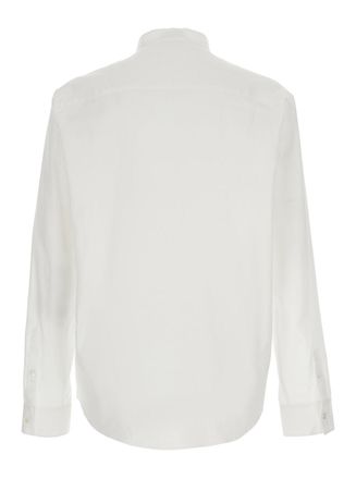 Emporio Armani Embroidered Logo Cotton Shirt - White