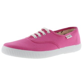Victoria Plimsoll Unisex 1915 Canvas & Wei&szlig;e Schn&uuml;rsenkel 106613 f&uuml;r Erwachsene Fucsia 36