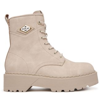 Replay Schn&uuml;rstiefeletten REPLAY GWL63.000.C001ZS Beige