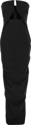 Rick Owens Knielanges Kleid - Schwarz