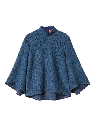 La DoubleJ Bluse mit Blumenmuster - Blau