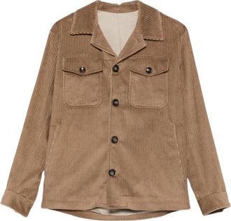 Daniele Alessandrini Cordhemd mit breiter Rippung - - Jackets - Herren - Beige - XL