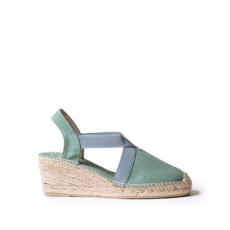 Toni Pons Damen-Espadrille aus Baumwolle - TER - Minze, 39 EU
