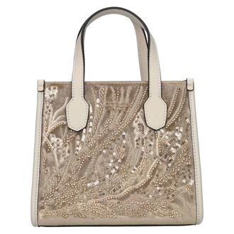 Guess Femme, Sacs, Beige, Taille: ONE Size Silvana Velvet Mini Handbag