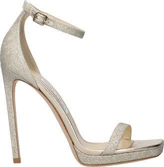 Jimmy Choo London Alva Femmes Sandales Glitter Or/Platine