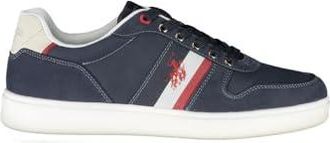 U.S.Polo Association Scarpe U.S. Polo sneaker Rokko003M in ecopelle effetto scamosciata/ tessuto blu uomo U24UP11 43