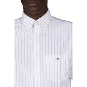 GANT Chemise col am&eacute;ricain &agrave; rayures en coton