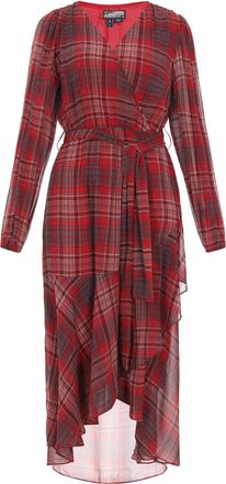 Dreimaster Dreimaster Kleid Frauen Roter Scheck
