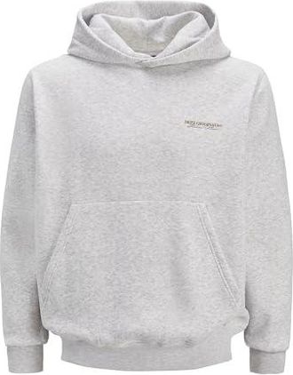 Jack & Jones Sweat &agrave; Capuche Sweat &agrave; Capuche Impression arri&egrave;re White Melange L White Melange L