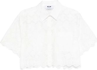 Msgm Msgm, Femme, Blouses et Chemises, Blanc, Taille: 38 FR Camicia