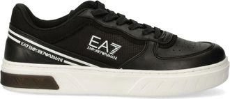 Emporio Armani Sneakers mit Logo-Patch - Schwarz