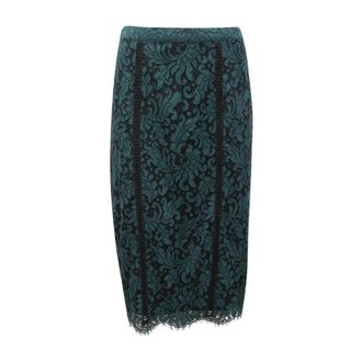 Guess Femme, Jupes, Vert, Taille: 38 FR Jupe en dentelle avec fermeture éclair