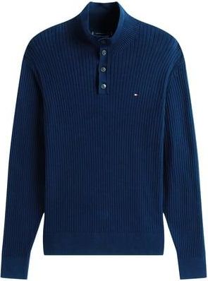 Tommy Hilfiger Pull col boutonn&eacute; en coton et cachemire