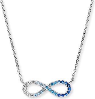 Engelsrufer Damen Halskette Infinity aus 925er Sterlingsilber mit Zirkonia - Symbol für ewige Liebe - Länge: 40 + 4 cm - nickelfrei