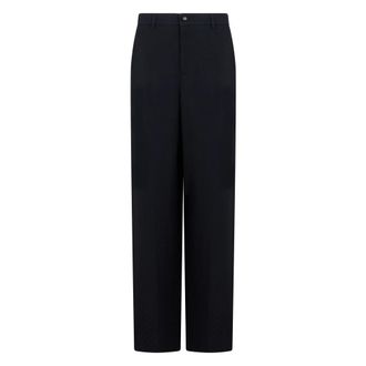 Gucci Seidenjacquard-Hose - - Trousers - Damen - Schwarzk - M