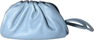 Bottega Veneta Clutches - Bottega Veneta Micro Pouch Clutch Hellblau / neuwe - Gr. unisize - in Blau - f&uuml;r Damen