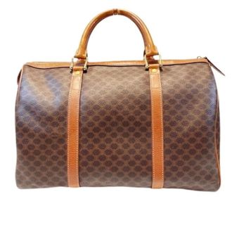 Celine Pre-owned Macadam Boston bag - Femme - Pre-owned - Brun - Taille: ONE Size