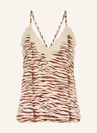 Love Stories Love Stories Schlaftop Pip Aus Satin braun