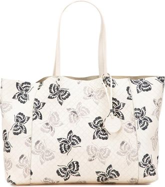 Bottega Veneta Shopper - Nappa Intrecciomirage Butterfly Tote - Gr. unisize - in Weiß - für Damen