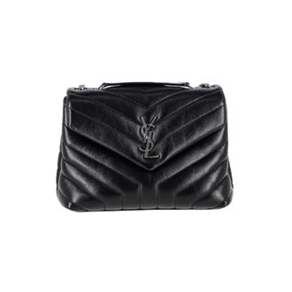 Saint Laurent Sac bandouli&egrave;re Loulou Petit Mod&egrave;le Pre-owned - Femme - Pre-owned - Noir - Taille: ONE Size