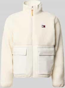 Tommy Jeans Regular Fit Webpelzjacke in Teddy-Optik