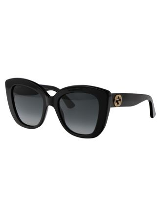 Gucci Womens Sunglasses Gg0327s Black Acetate Black-Grey Black/grey