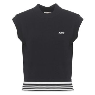 Autry Viskose-Weste - - Tops - Damen - Blau - XS