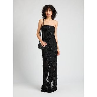 Rotate Robe longue en tulle fleurie