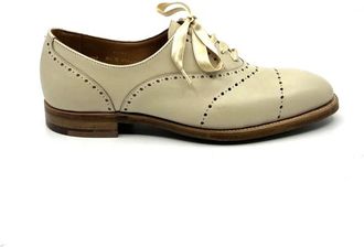 Crockett & Jones Femme, Chaussures, Beige, Taille: 37 1/2 EU Cora Richelieu