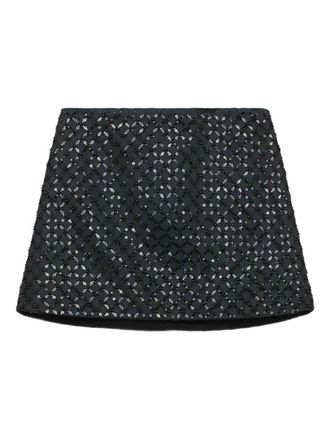 Dorothee Schumacher Verzierter Rock mit hohem Bund - Schwarz