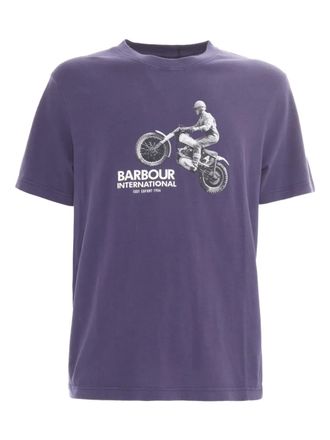 Barbour t-shirt à imprimé graphique - Bleu
