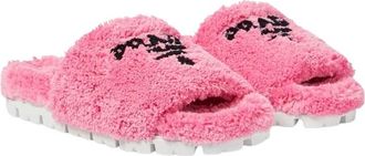 Prada Pink Towelling Slides Size 39