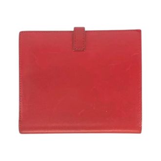 Herm&egrave;s Pre-owned Rotes Leder Kompakt Portemonnaie - - Pre-owned - Damen - Rot - ONE SIZE