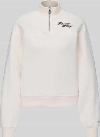 Tommy Hilfiger Sweatshirt mit Half Zip Troyerkragen
