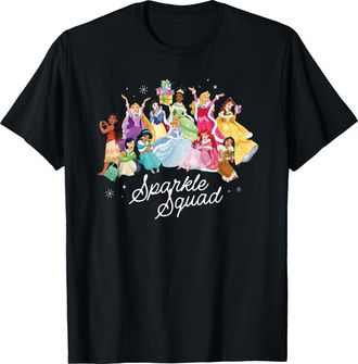 Disney Princess Sparkle Squad Christmas Gifts Winter Holiday T-Shirt