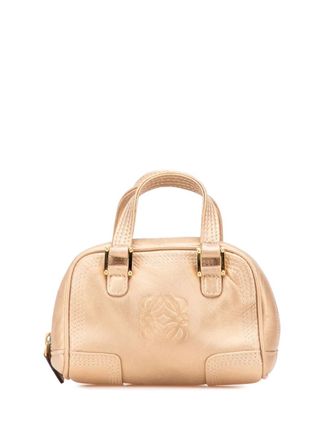 Loewe sac Amazona en cuir métallisé format micro (2010-2025)
