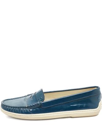 Tod's Loafer aus Lackleder - Blau