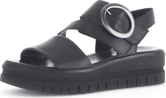 Gabor Damen Riemchensandalen, Frauen Sandalen,Freizeitschuhe,offene Schuhe,Strandschuhe,Sandaletten,Sommersandalen,schwarz (altsi),40.5 EU / 7 UK