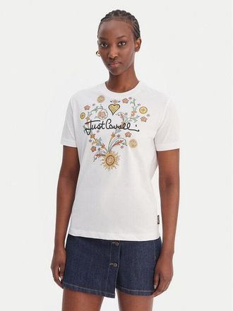 Just Cavalli T-Shirt 80PAHT28 CJ500 Wei&szlig; Regular Fit