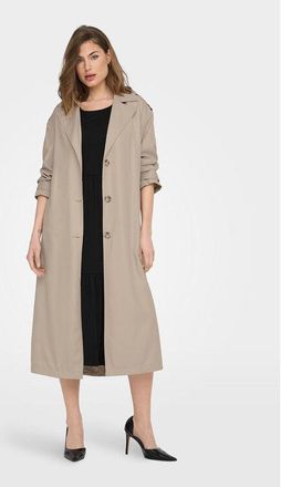 Only Tenchcoat 15217799 Beige Relaxed Fit