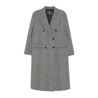 Ermanno Scervino Manteau crois&eacute; &agrave; chevrons - Femme - Manteaux - Multicolore - Taille: 36 FR