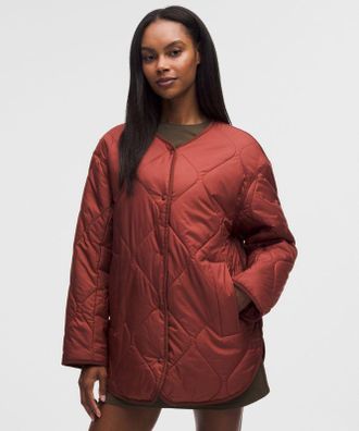lululemon Gef&uuml;tterte, isolierte Steppjacke f&uuml;r Frauen - Gr&ouml;&szlig;e XS in Rockwood