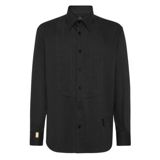 Billionaire Boys Club Homme, Chemises, Noir, Taille: 2XL Shirt Gold Cut LS Silk