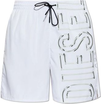 Diesel Homme, Maillots de bain, Blanc, Taille: XL Soccer-41-D-Core Swim Shorts