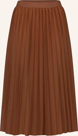 Betty&Co Betty&Co Plisseerock Aus Mesh braun