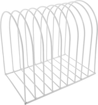 NUOBESTY Vertikales Aktenregal aus Metall Robuster Schreibtisch Organizer mit Mehreren F&auml;chern Kratzfeste Oberfl&auml;che Gro&szlig;er Tisch B&uuml;cherst&auml;nder f&uuml;r B&uuml;ro und Ar